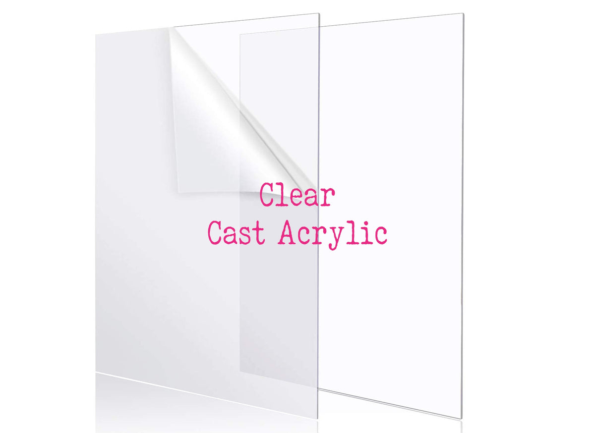 Circle Acrylic Disc Blanks – Clear & Colour Options | Indi & Oak