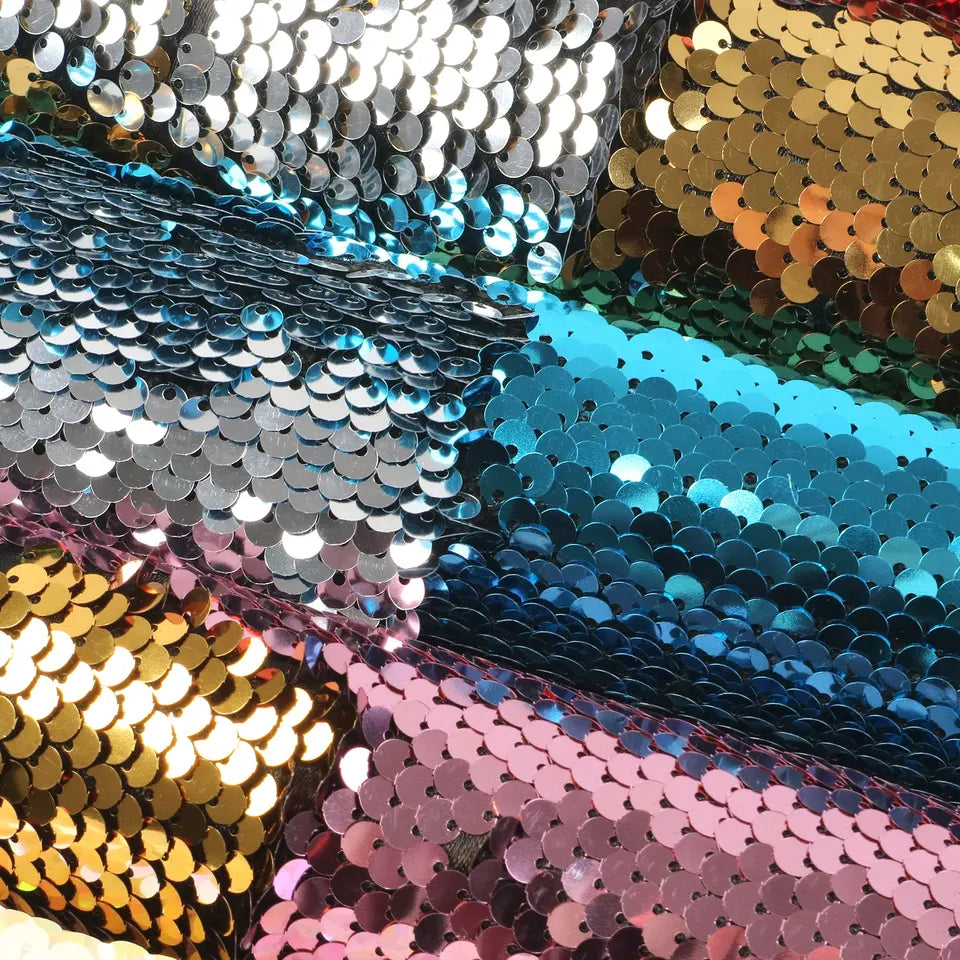 Twin Color Sequin Vegan Leather – Set of 5 Eco-Friendly Craft Essentia ...