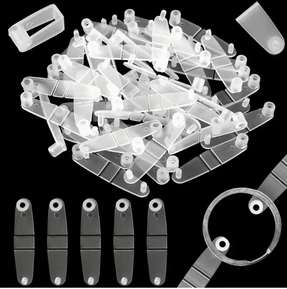 Transparent Plastic Key Ring Clips – Indi & Oak