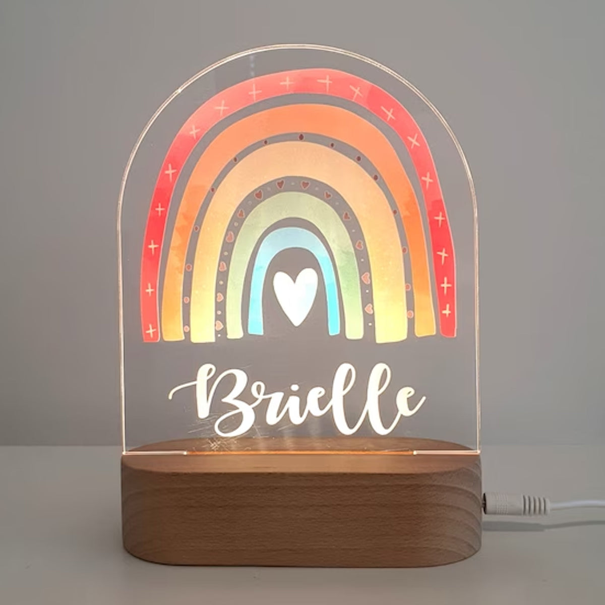 Acrylic Circle for Rectangular LED Lamp Base – Indi & Oak