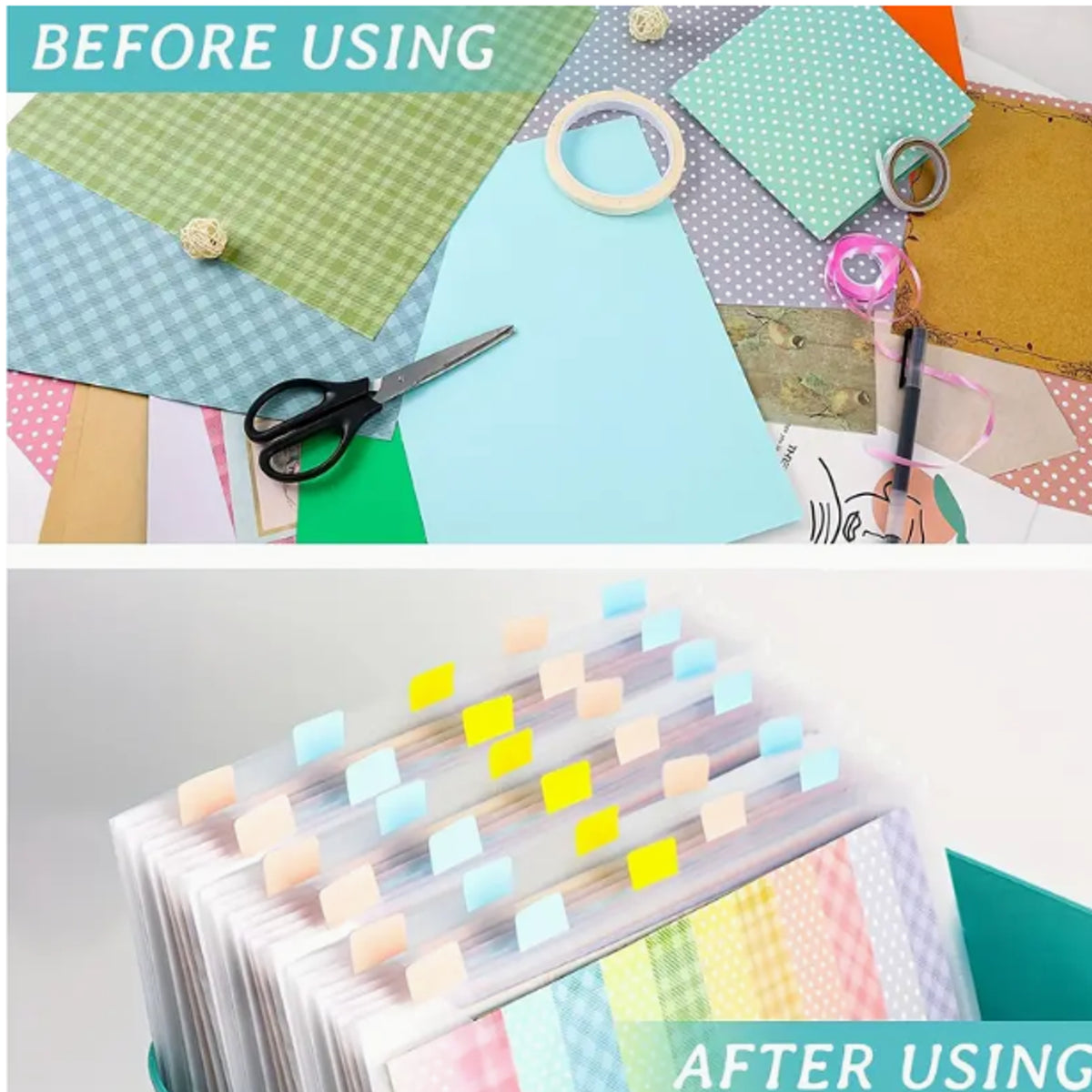 Scrapbook Paper & Vinyl Storage Bags – Clear, Durable Organizers for 1 ...