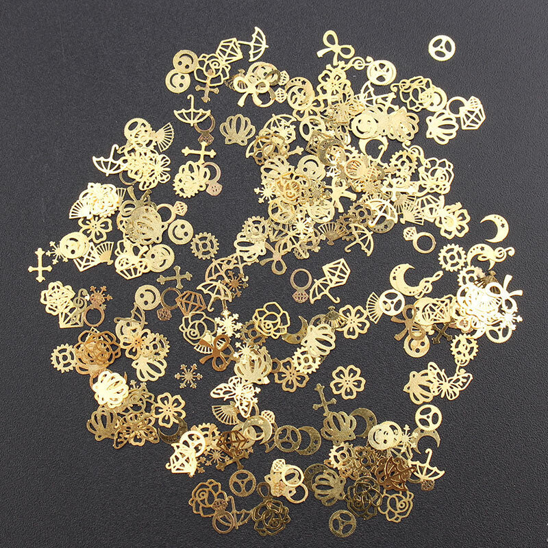 Gold Metal Art Insets – Intricate Metal Shapes for Resin & Craft Embel ...