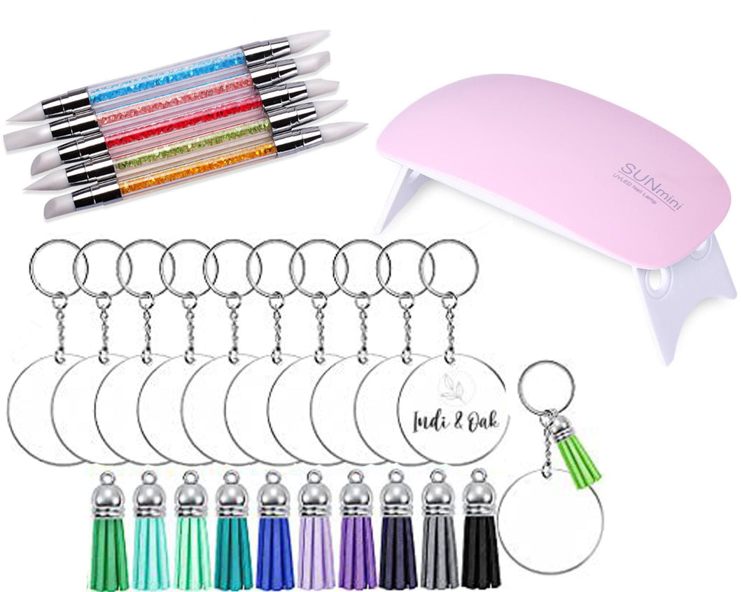 Resin Ready Key Chain Kit – Indi & Oak